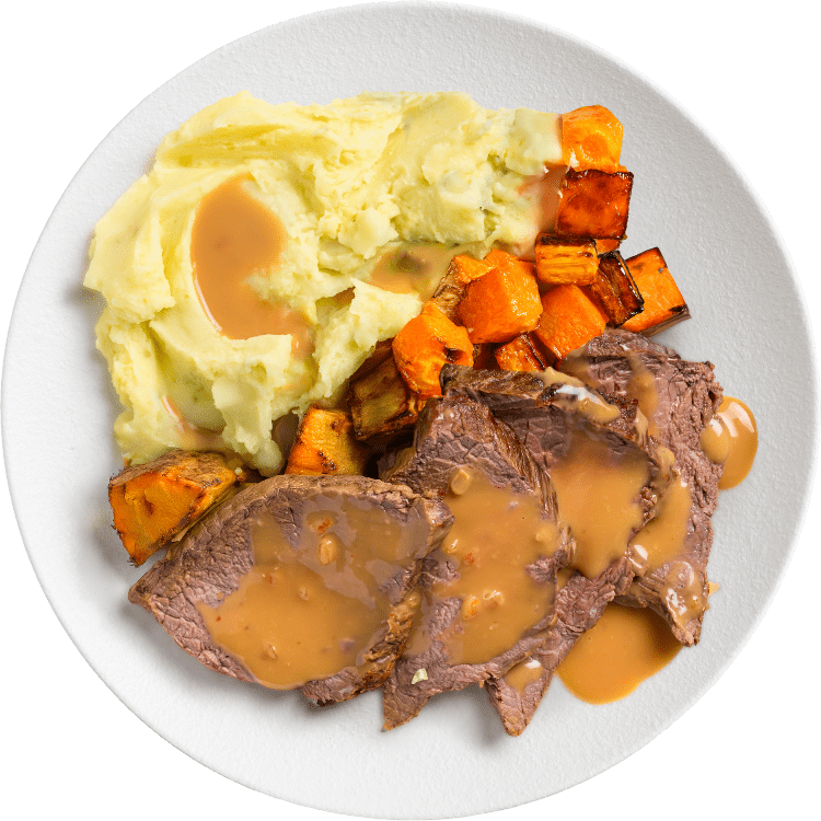 Roast Lamb & Minted Gravy with Creamy Mash & Veg | Youfoodz Meal ...