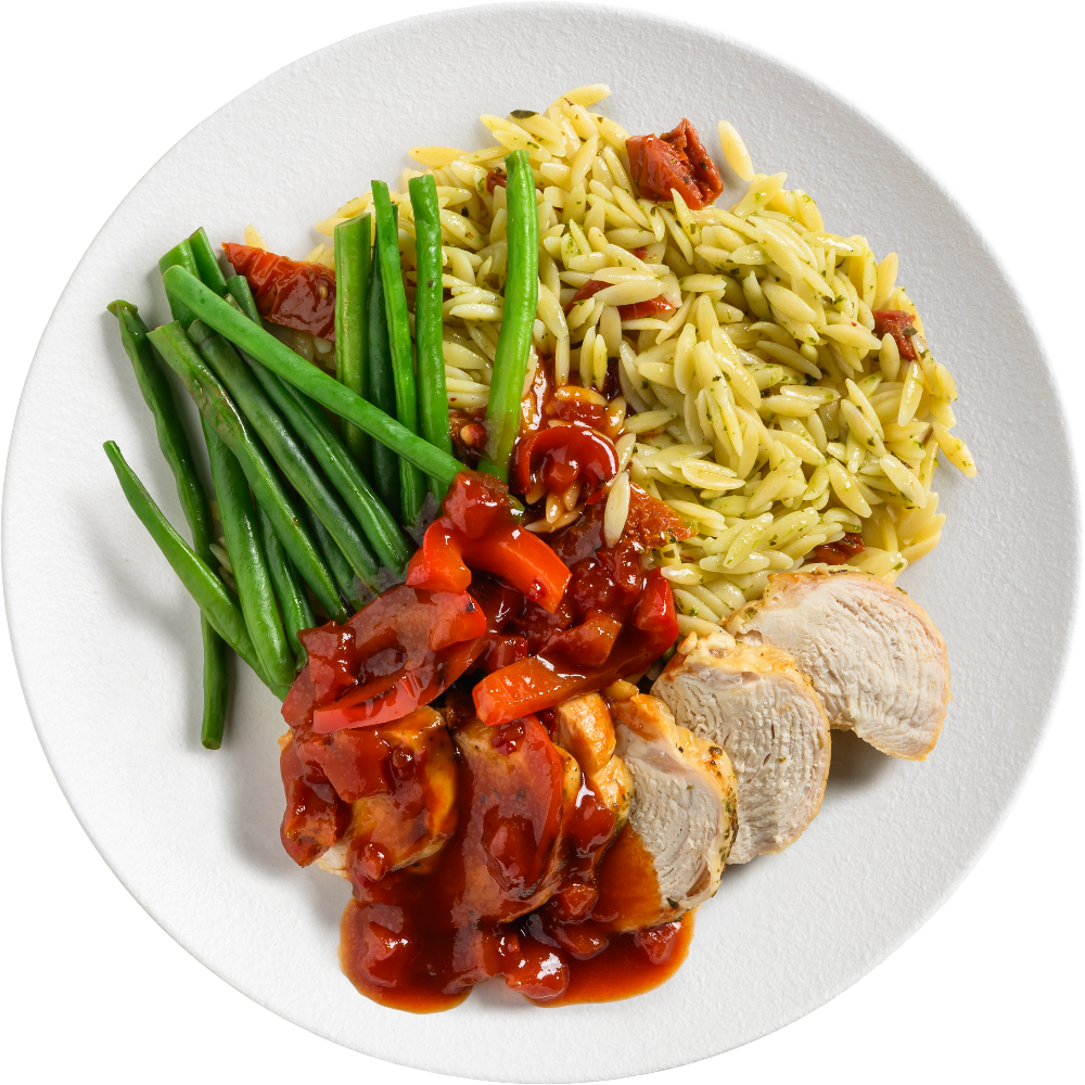 Mediterranean Chicken & Risoni with Greens & Napoli Sauce | Youfoodz ...