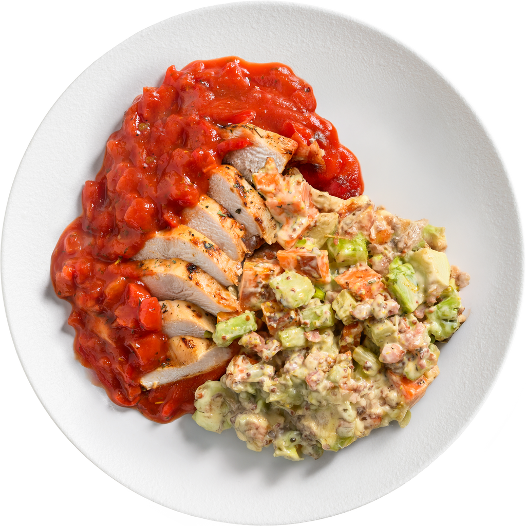 Summer Chicken Veggie Bowl with Napoli Sauce | Youfoodz Meal Delivery ...