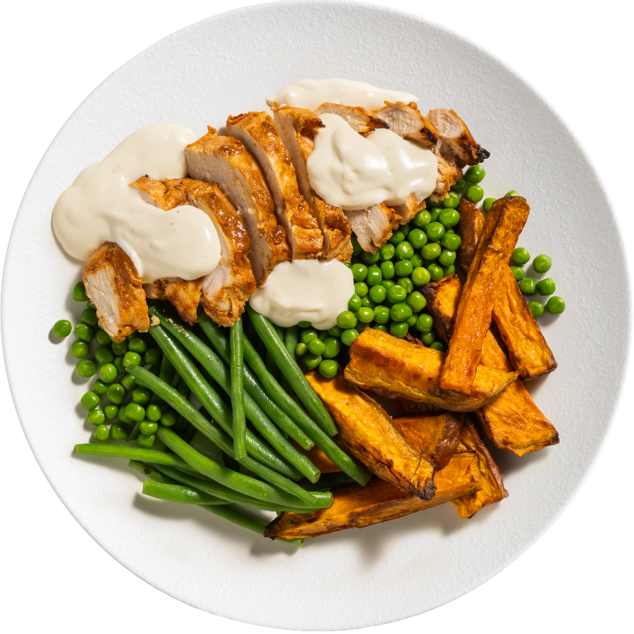 Smokey Alabama Chicken with Sweet Potato & Green Beans – Youfoodz Care