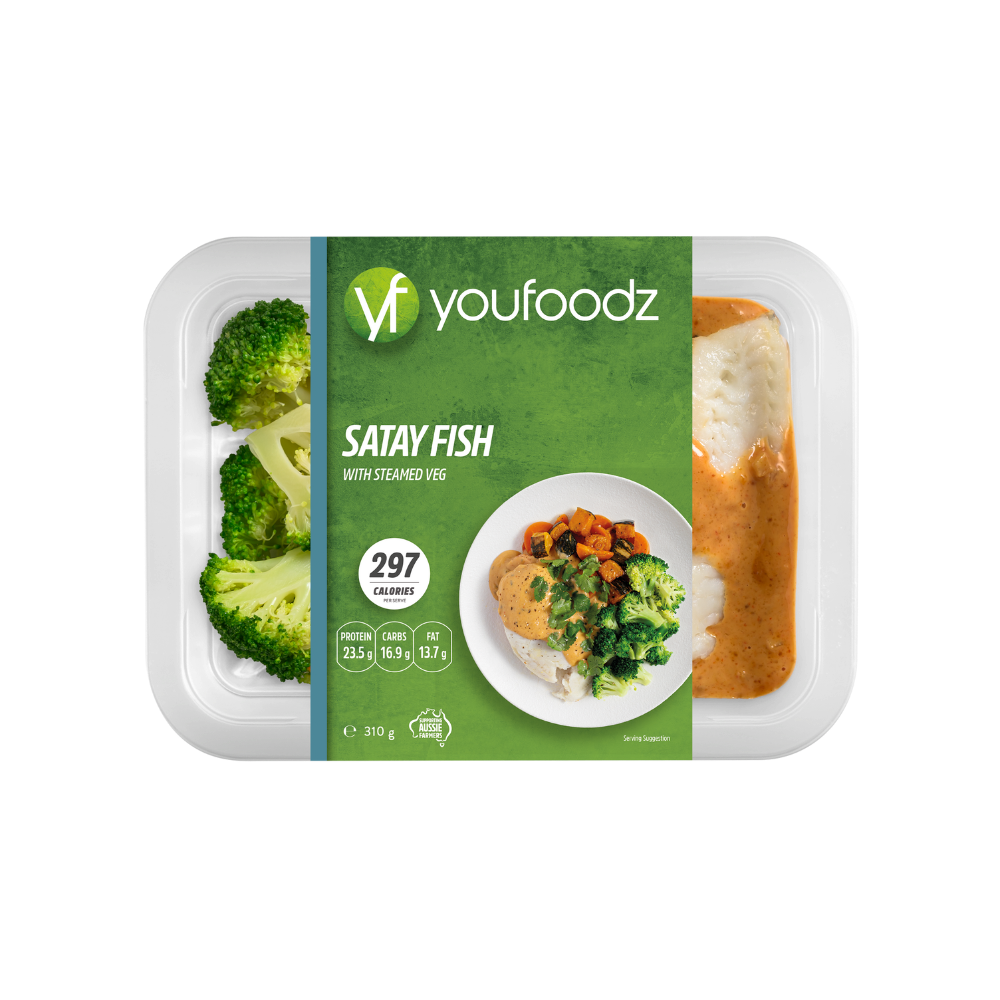 Satay Fish with Steamed Veg | Youfoodz Meal Delivery – Youfoodz Care