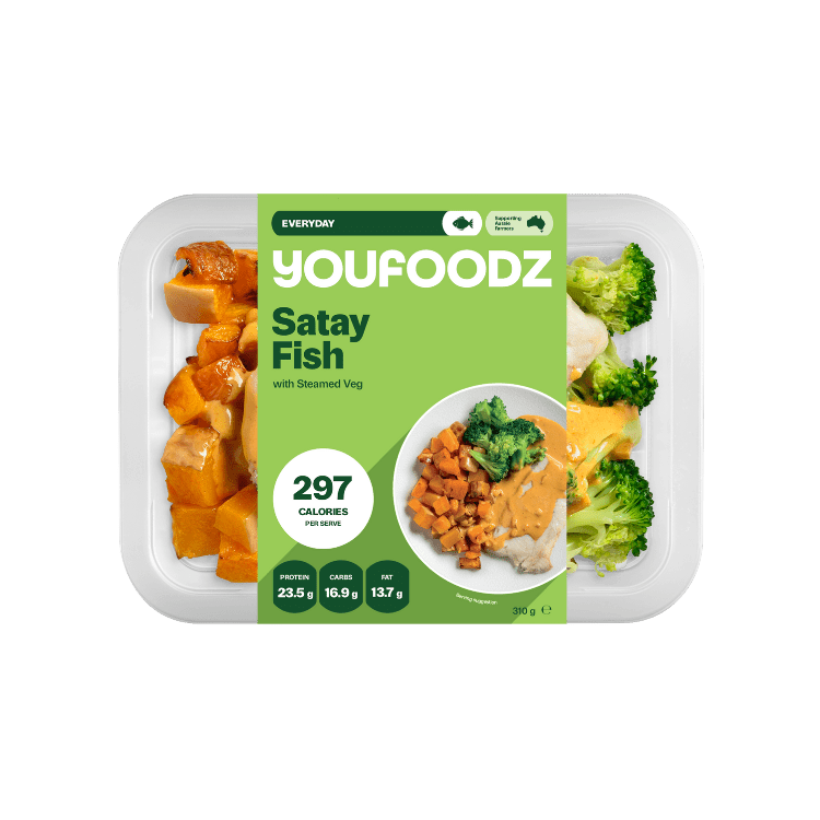 Satay Fish with Steamed Veg | Youfoodz Meal Delivery – Youfoodz Care